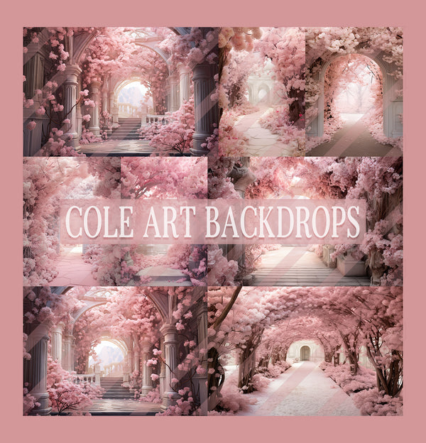 Ethereal Blossoms Set Digital Backdrops, Maternity Backgrounds, Studio ...
