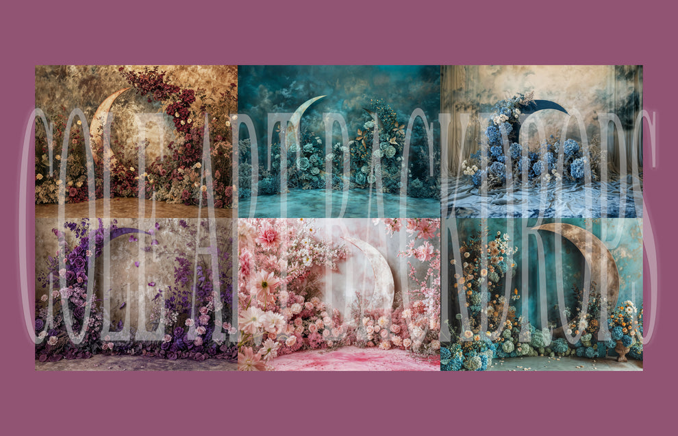 Crescent Moon Digital Backdrop Set – Cole Art Backdrops