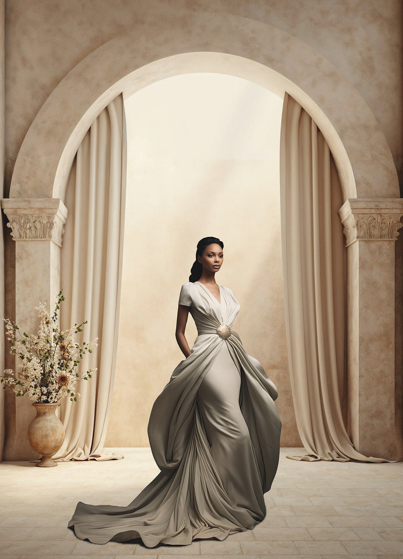 Tan Arch Vibes Set Digital Backdrops, Maternity Backgrounds, Studio Ba ...