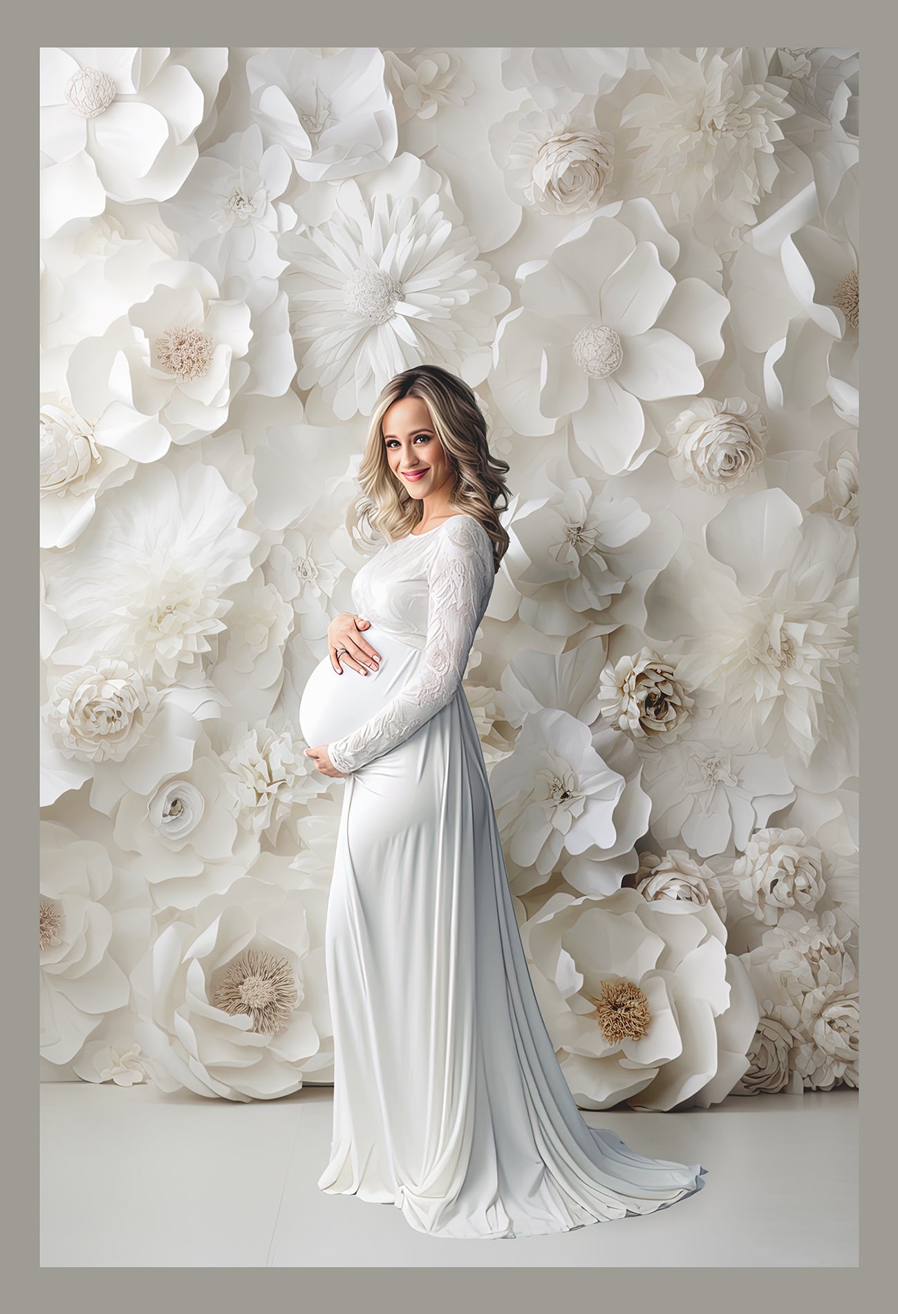 Floral Wall Set Digital Backdrops, Maternity Backgrounds, Studio Backd ...
