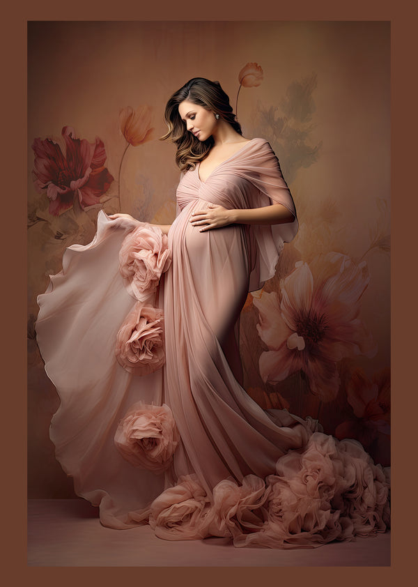 Floral Oil Painting Set Digital Backdrops, Maternity Backgrounds, Stud ...